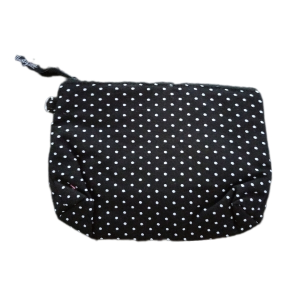 thirty-one | Bags | Nwt Black And White Polka Dot Mini Zipper Pouch ...